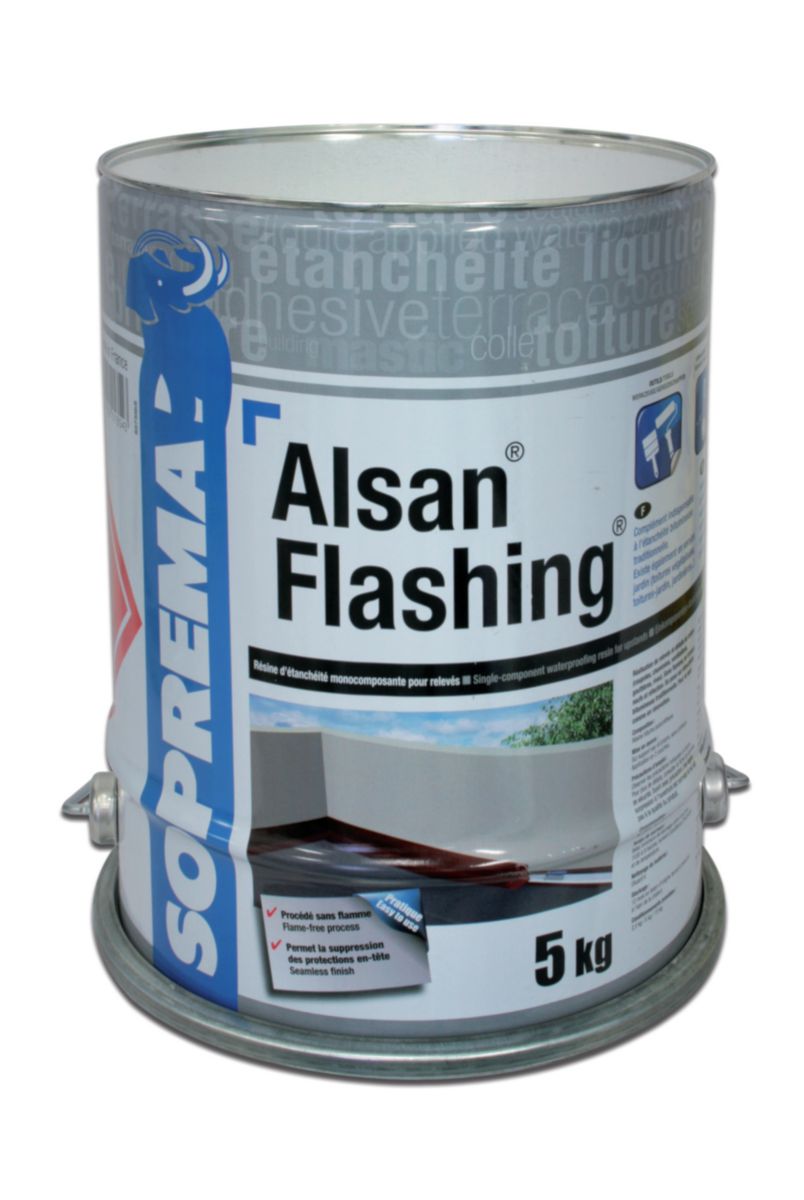 Mastic bitume Alsan Flashing pot de 2,5 kg - SOPREMA