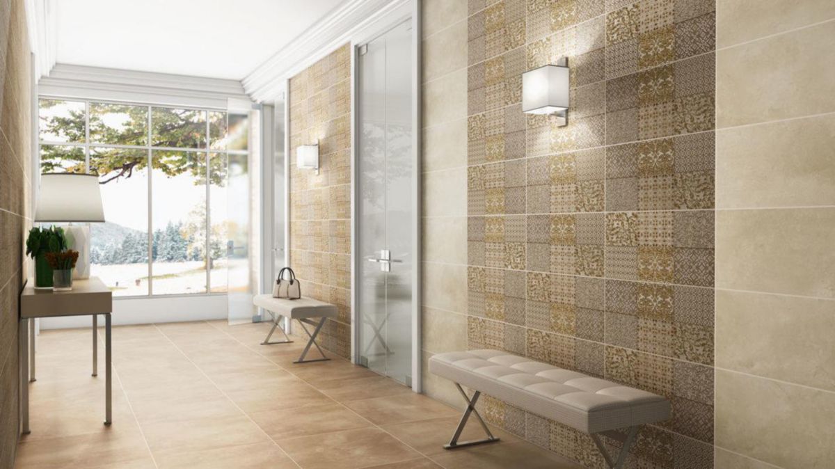Carrelage Sol Intérieur Glade Grès Cérame Rectifié Beige Mat 59