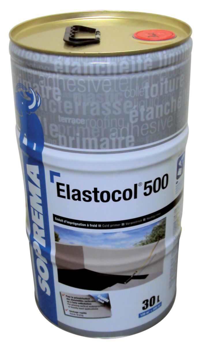 Enduit d'imprégnation à froid Elastocol 500 - bidon de 5 l - SOPREMA