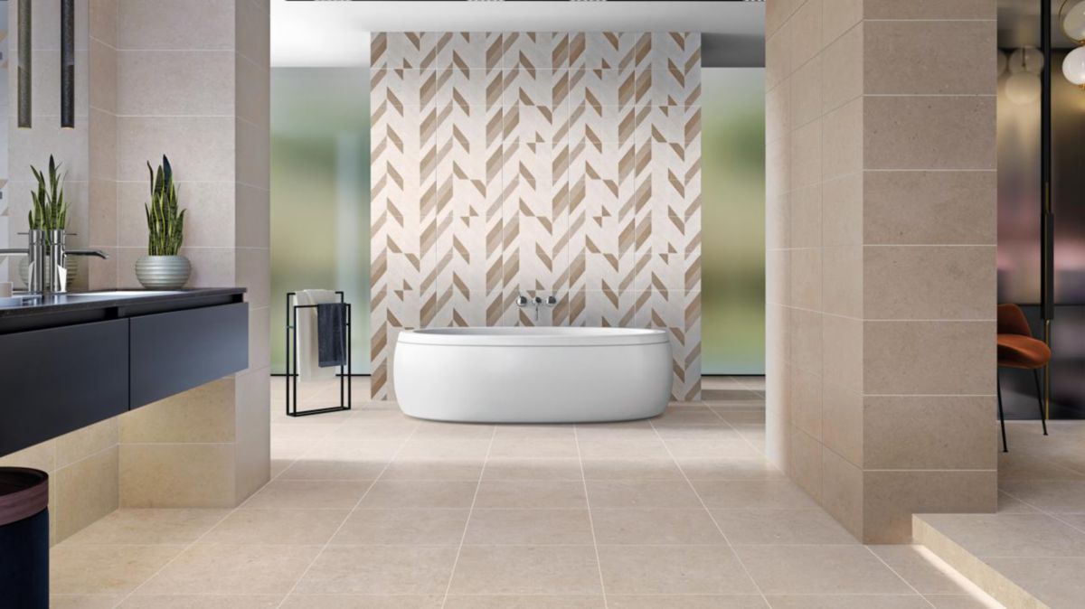 Faïence Cerev Antica Scales Taupe 24,7 x 44,7 cm CV44274 - CEREV