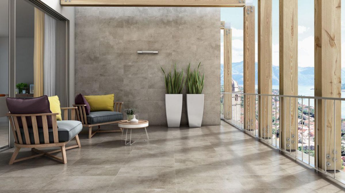 Carrelage effet pierre Glade - grès cérame rectifié - beige mat - 59 ...