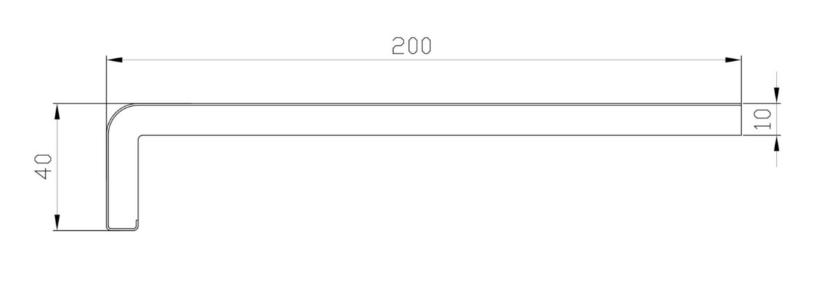 Bandeau rive PVC sable 10x200x5000mm Réf: FW200SAB - FREEFOAM