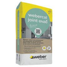 Mortier weber.cal joint enaé Gris ciment 889 sac de 25 kg Réf:17120889 - WEBER