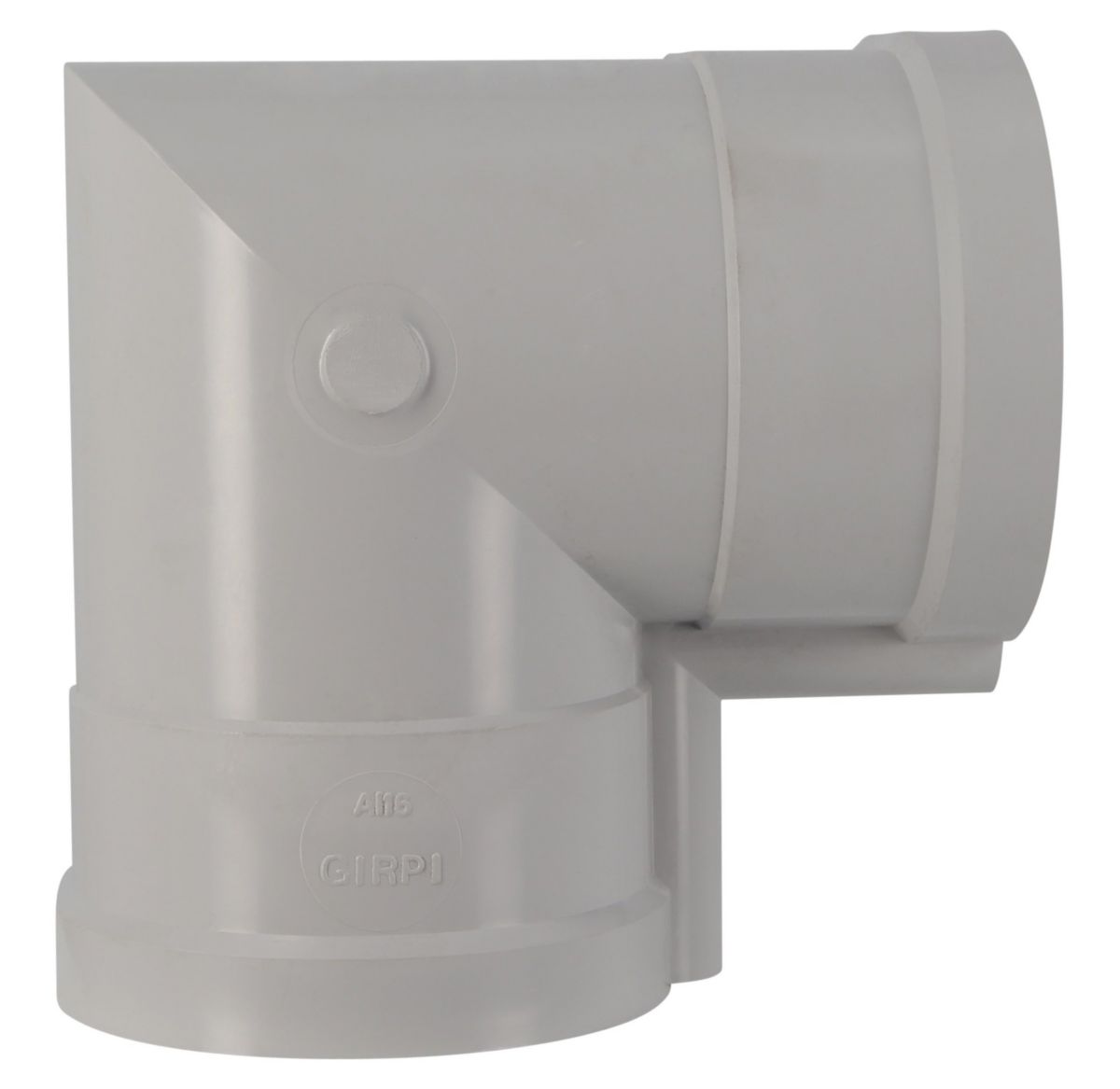 Angle intérieur 90° pour gouttière demi-ronde de 16 - AI16 - PVC gris ...