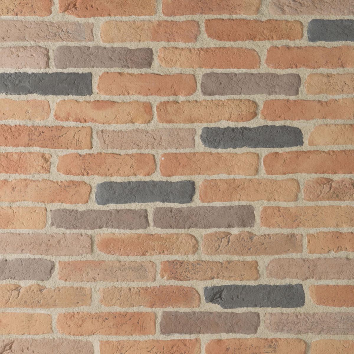 Brique angle pierre reconstituée teinte 5 tons 220x100x15 mm boîte de ...