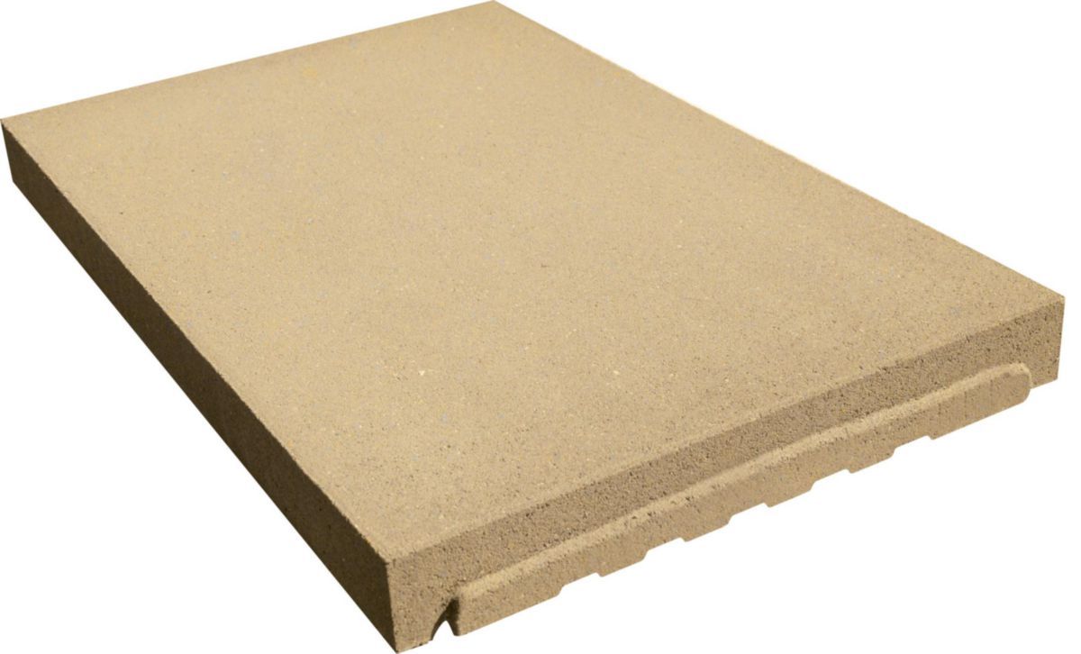 Chaperon de mur plat Optipose - ton pierre - 49x33x4 cm - WESER