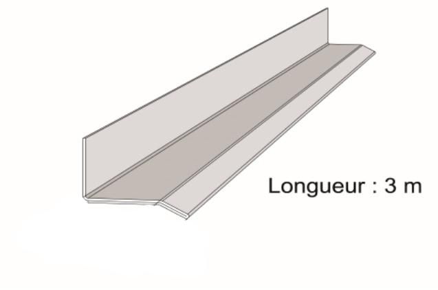 Larmier 20mm ébène longueur 3m pour clins Ridgewood, Ultraplank et Ced ...