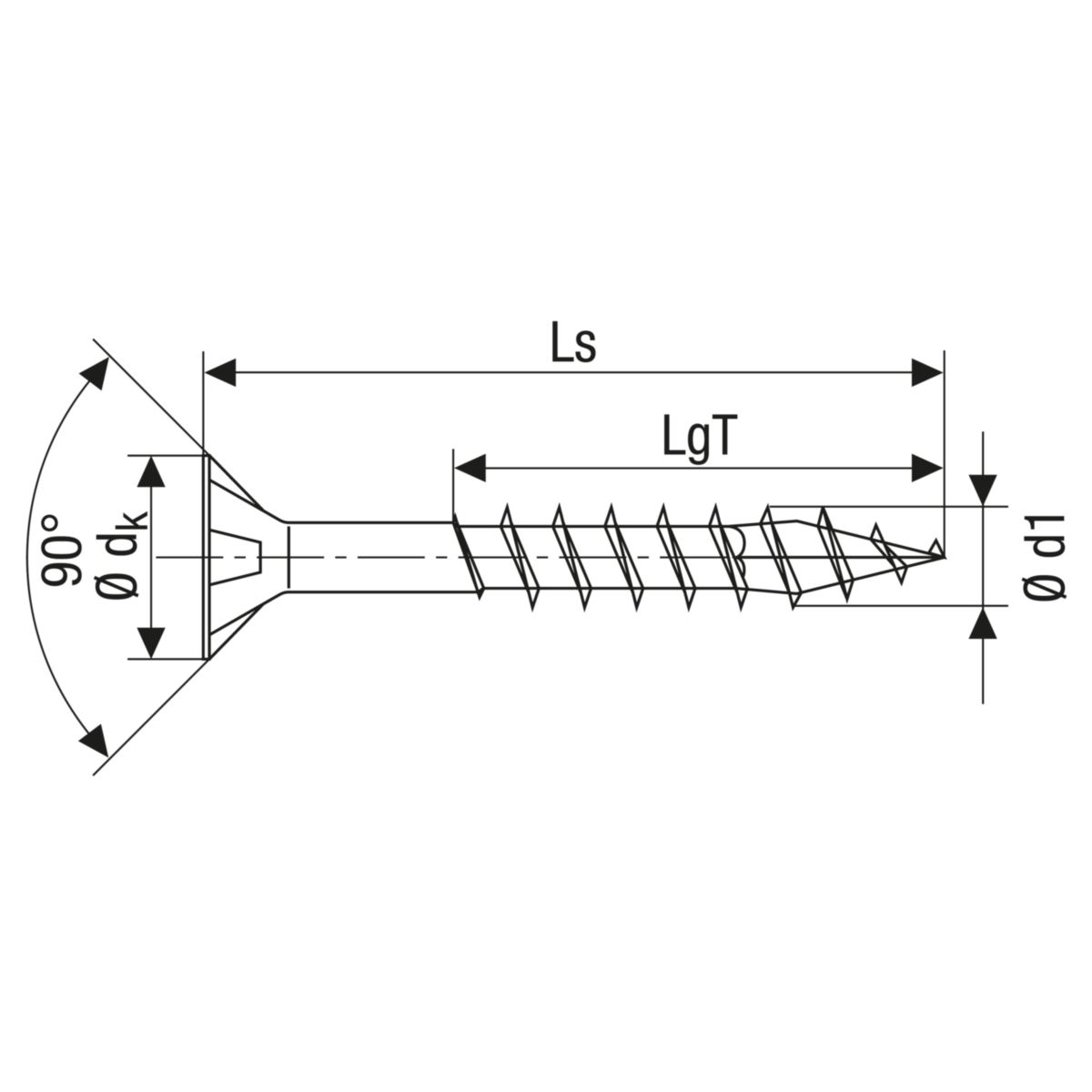 Vis tête fraisée Torx inox 4x40 boîte de 200 - SPAX