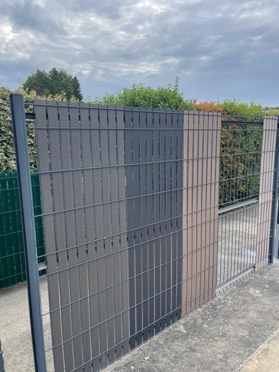 Kit occultant Cloryza pour panneaux Axyle et Giga - ton granit - H. 153 ...