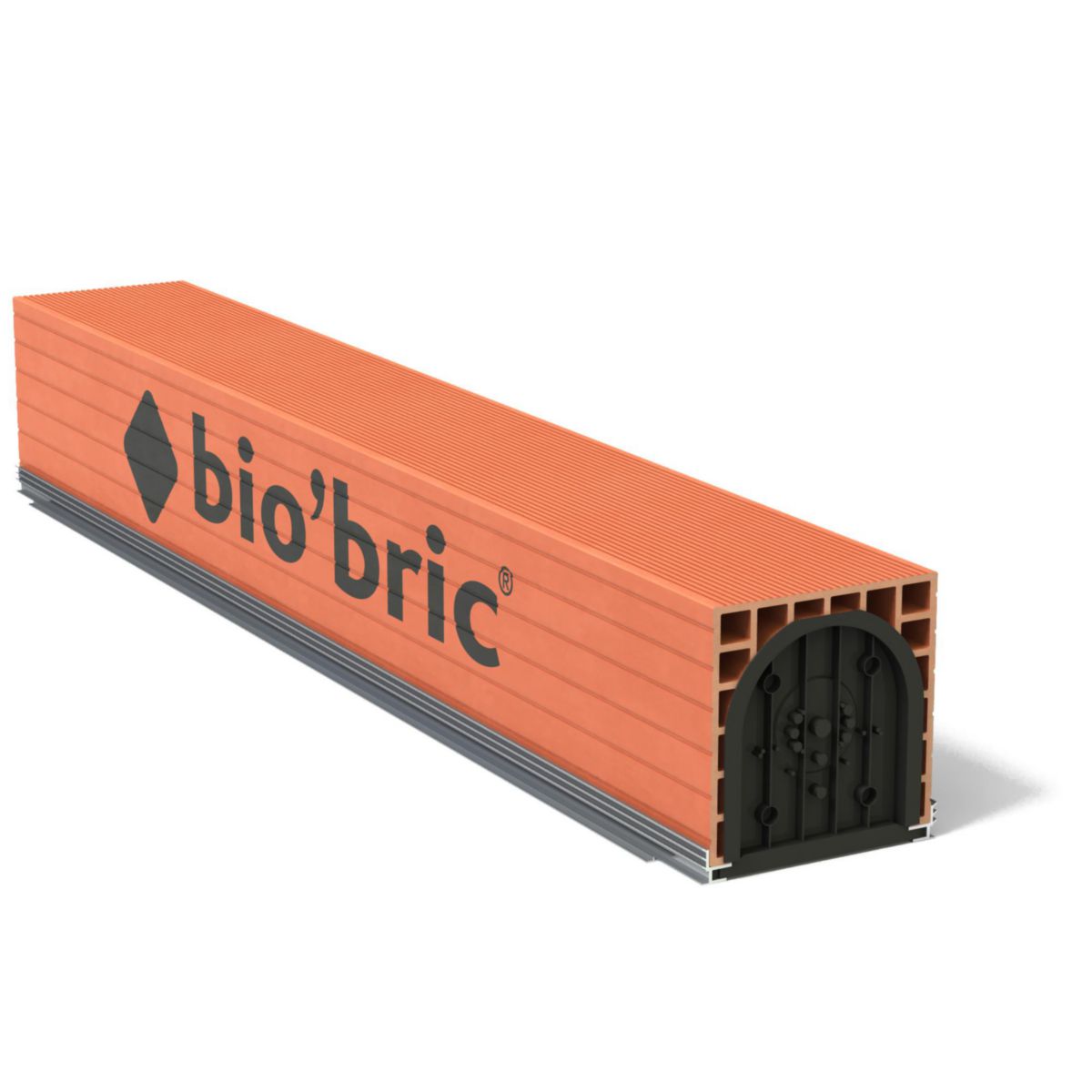 Coffre de volet roulant CVR tunnel 280 terre cuite 790x285x300 mm ...