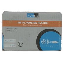 Vis TTPC - Ø 3,5x25 mm - boîte de 1000 pcs - NOVIPRO