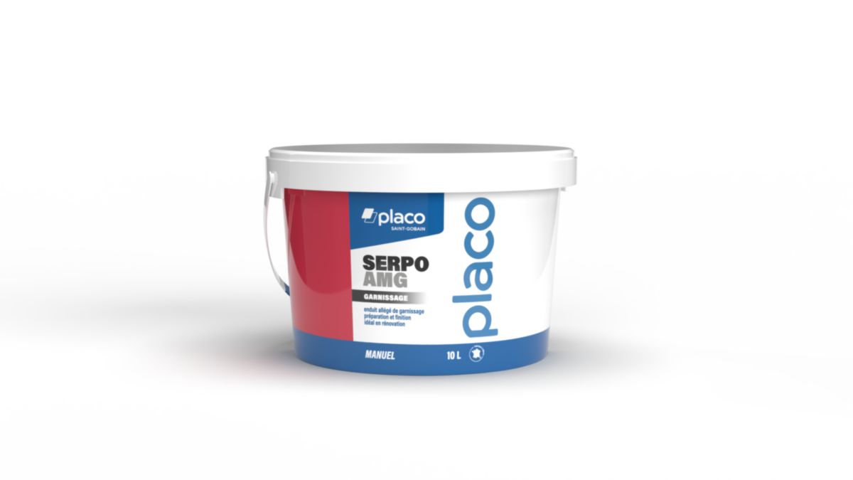 Enduit Serpo AMG Placo® seau 10L Réf.N434S1L00 - PLACO