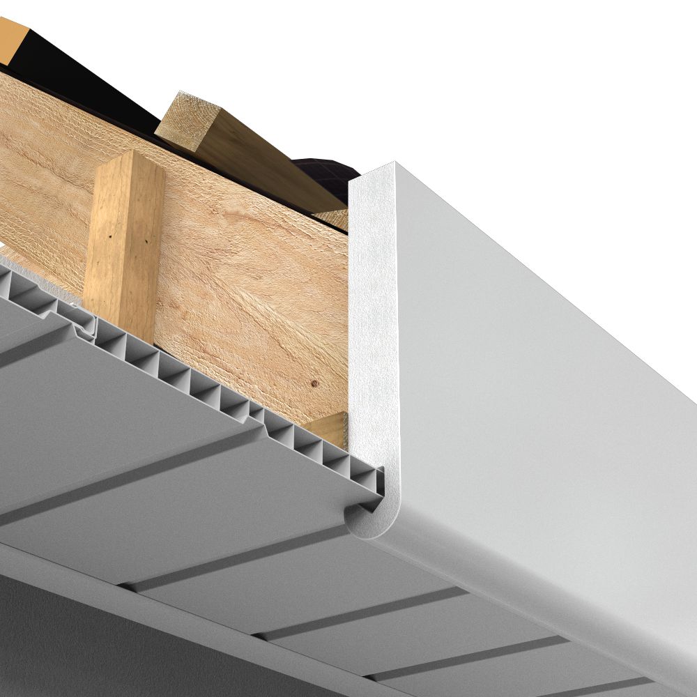 Bandeau de rive PVC cellulaire 23x175mm longueur 5m blanc CADA - CADA