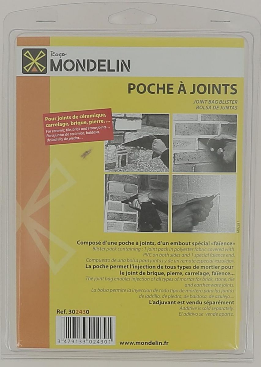 Poche à joint en PVC - MONDELIN