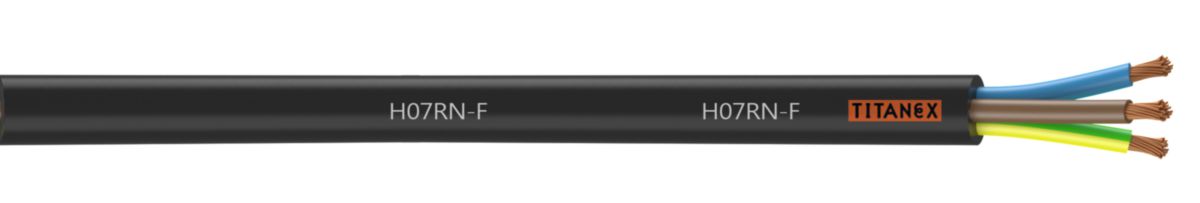 Câble souple H07RN-F 3G2,5 Titanex - couronne de 25 m - NEXANS